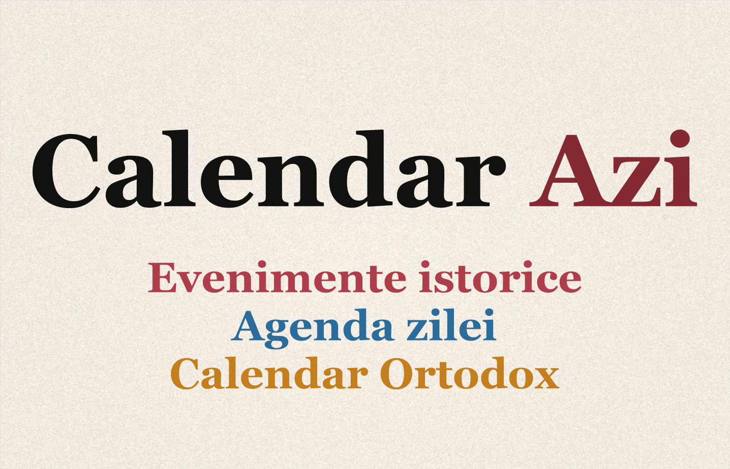 Calendar ortodox pe luni și ani | Calendar Azi